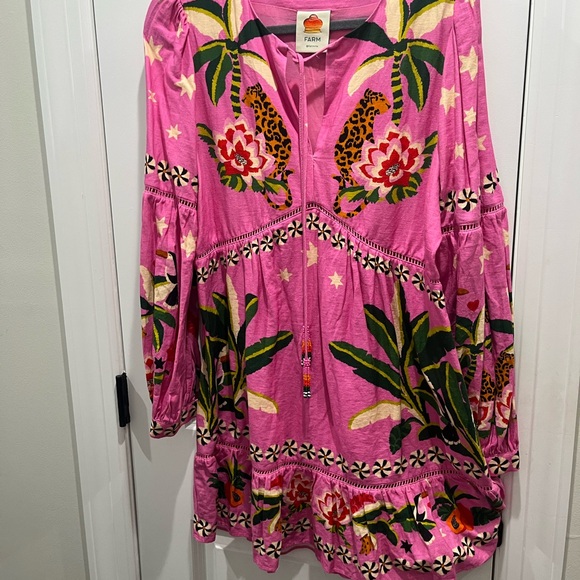 FARM Rio | Dresses | Farm Rioleopard Forest Mini Dress | Poshmark